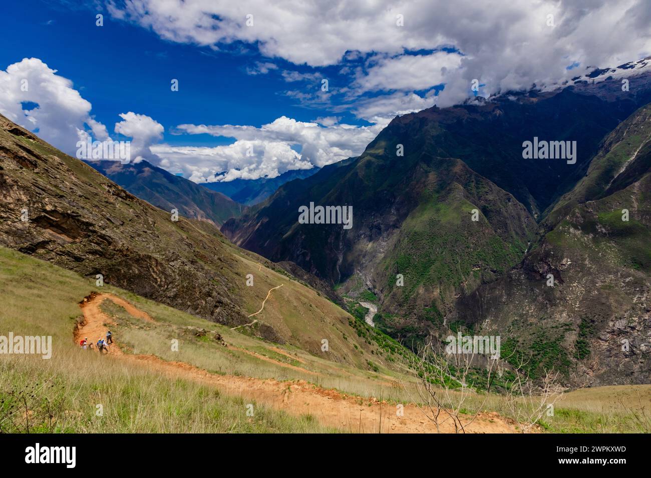 Scenery along the Choquequirao trail, Peru, South America Stock Photo ...