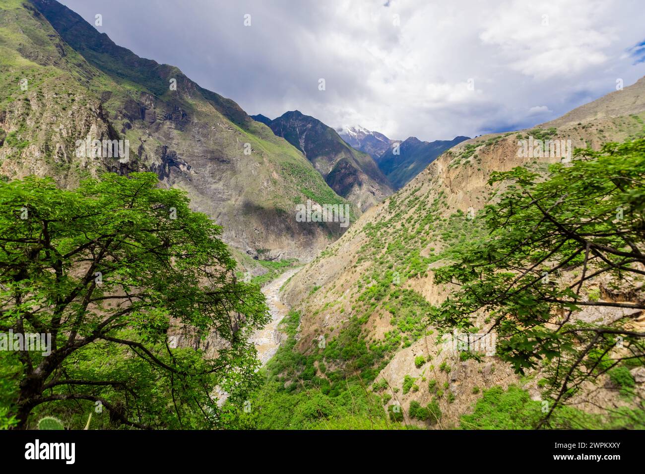 Scenery along the Choquequirao trail, Peru, South America Stock Photo ...