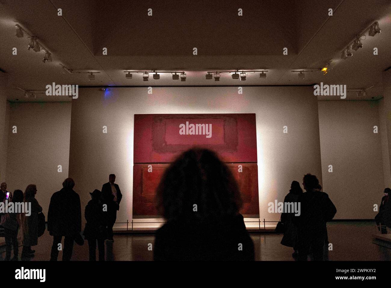 Paris, France. 07th Mar, 2024. People visit Mark Rothko paintings ...