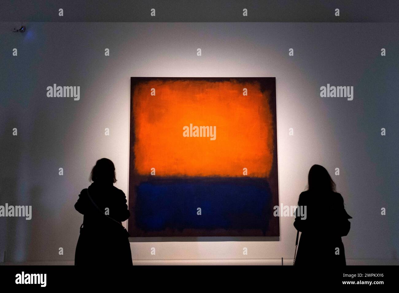 Paris, France. 07th Mar, 2024. People visit Mark Rothko paintings ...