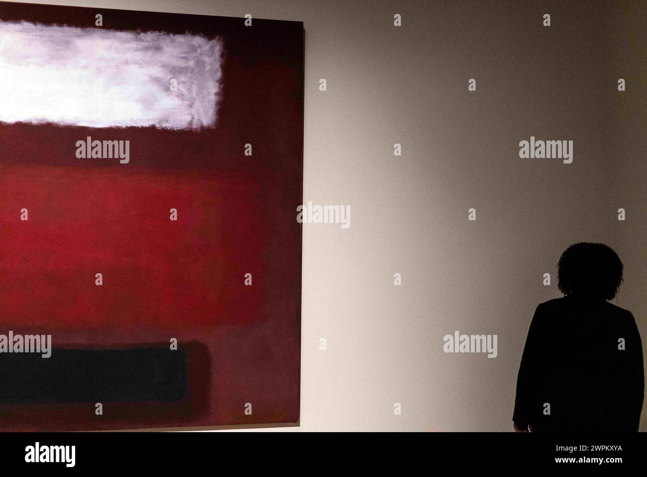 Paris, France. 07th Mar, 2024. People visit Mark Rothko paintings ...