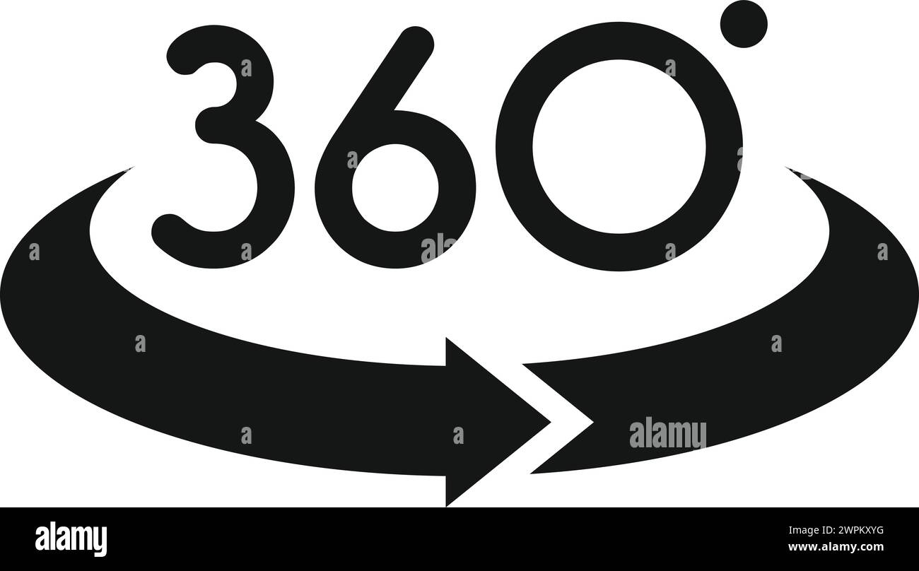 360 degree art education icon simple vector. Application layout ...