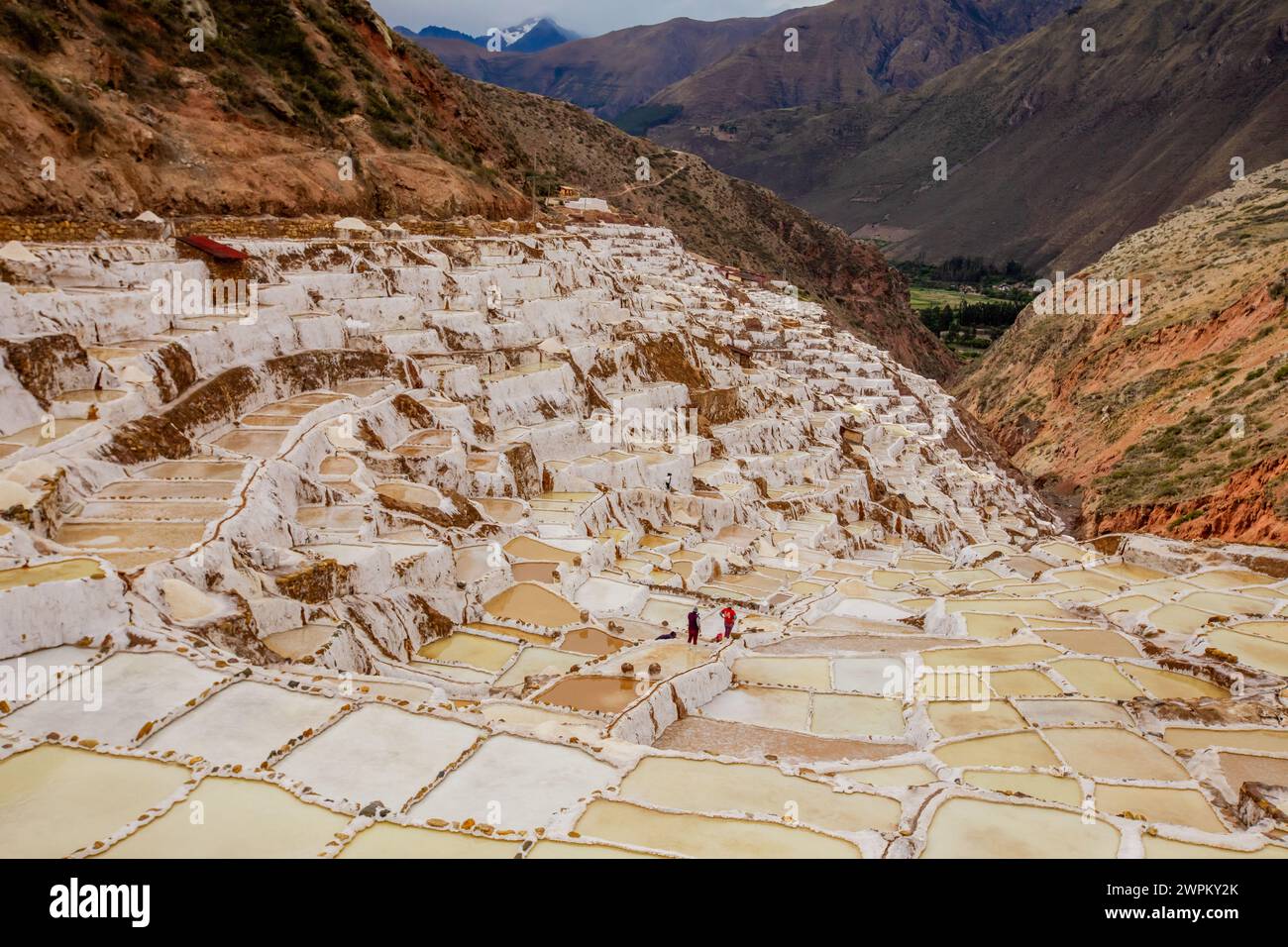 Maras Salt Mines (Salineras de Maras), Peru, South America Stock Photo ...