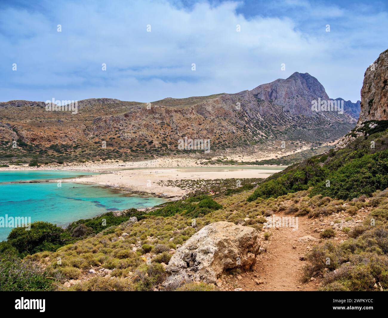 Balos Lagoon, Gramvousa Peninsula, Chania Region, Crete, Greek Islands ...