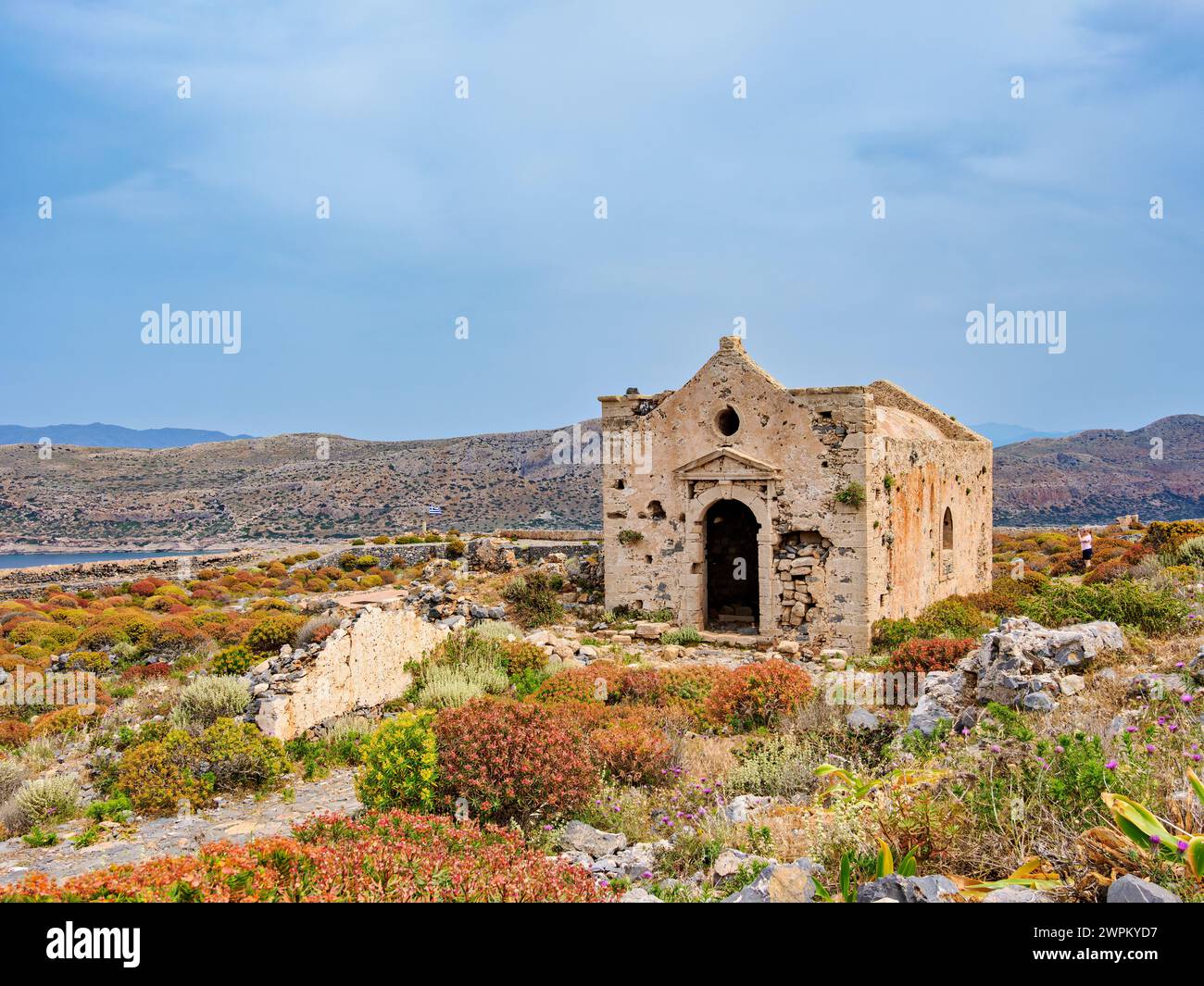 Venetian Fort Ruins, Imeri Gramvousa, Chania Region, Crete, Greek ...