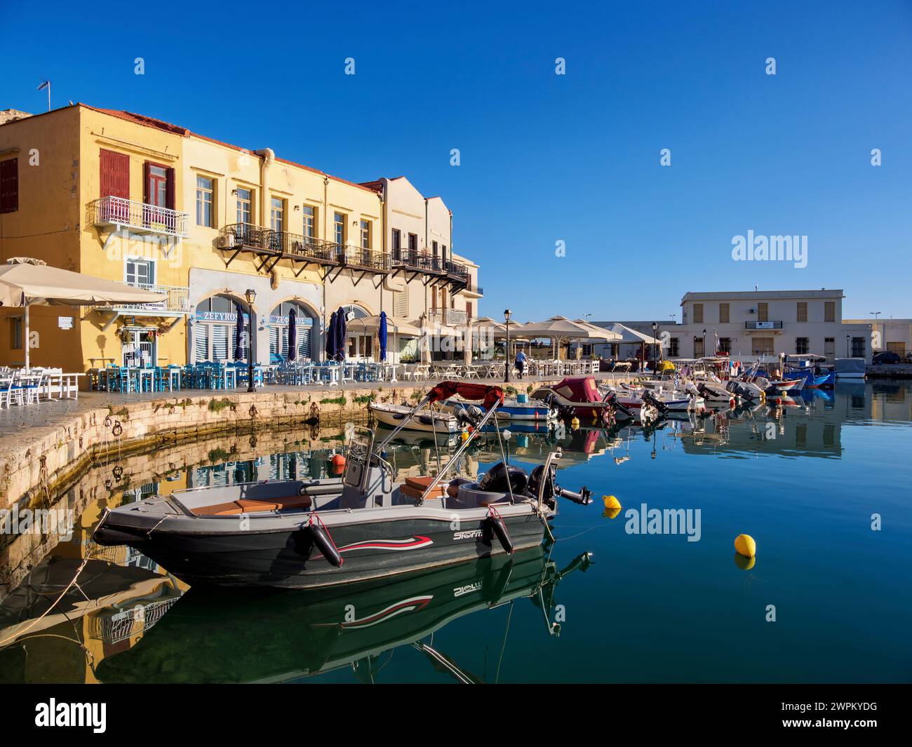 Old Venetian Port, City of Rethymno, Rethymno Region, Crete, Greek ...