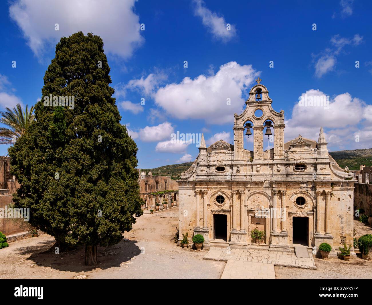 Arkadi Monastery, Rethymno Region, Crete, Greek Islands, Greece, Europe ...