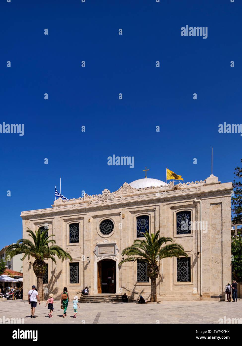 The Basilica of St. Titus, City of Heraklion, Crete, Greek Islands ...