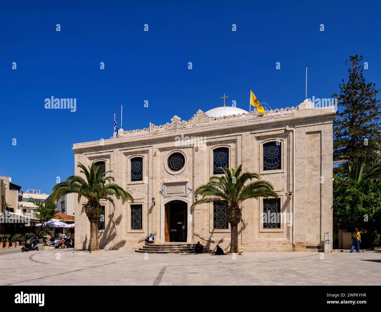 The Basilica of St. Titus, City of Heraklion, Crete, Greek Islands ...