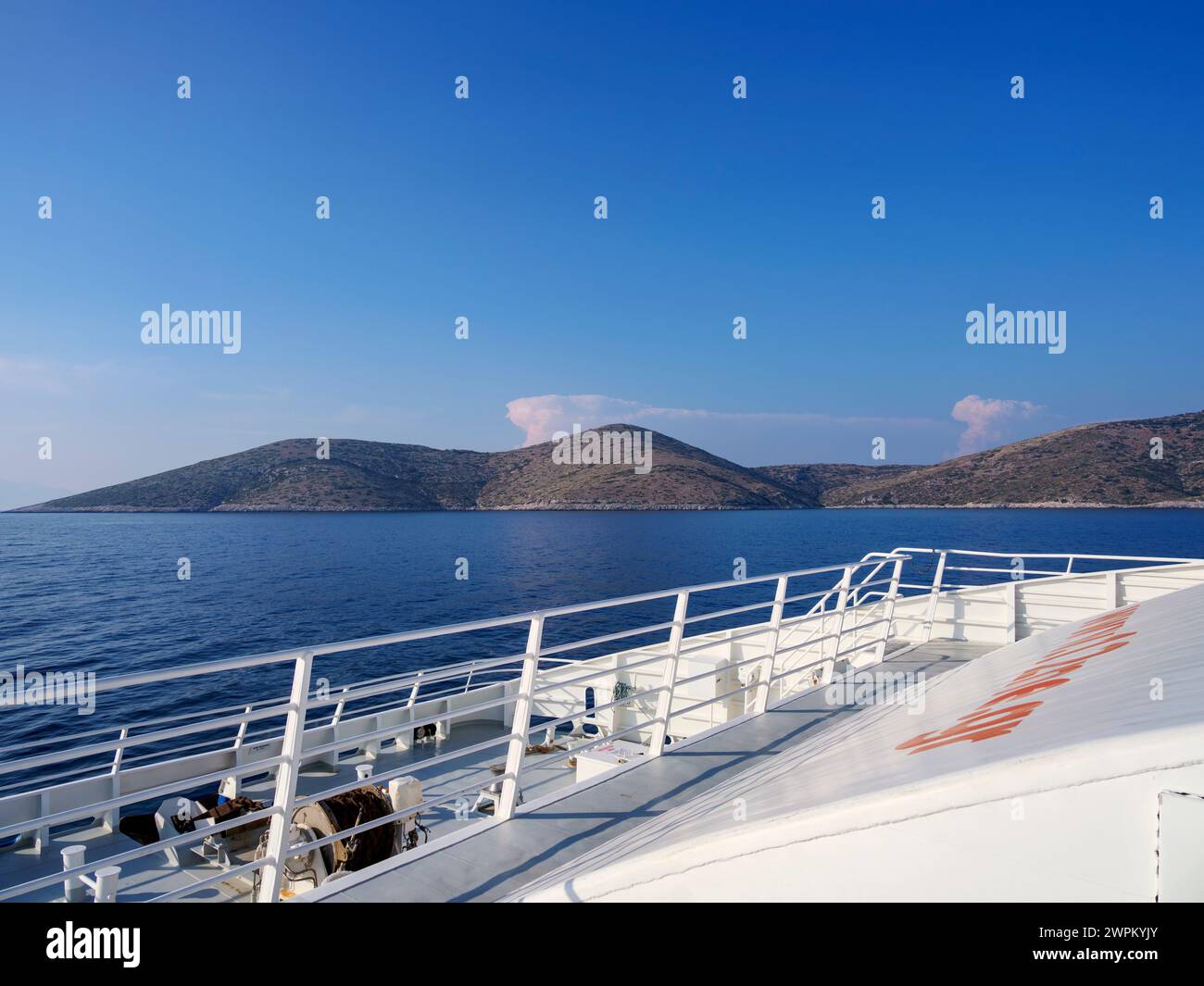Ferry to greek islands hi-res stock photography and images - Alamy