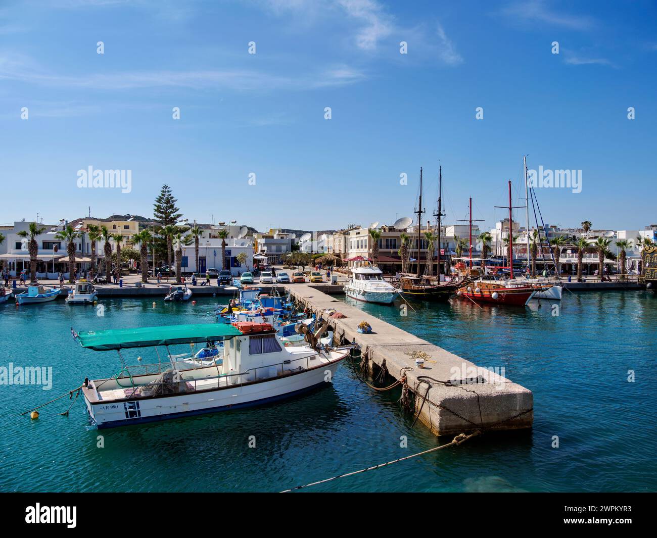 Port in Kardamaina, Kos Island, Dodecanese, Greek Islands, Greece ...