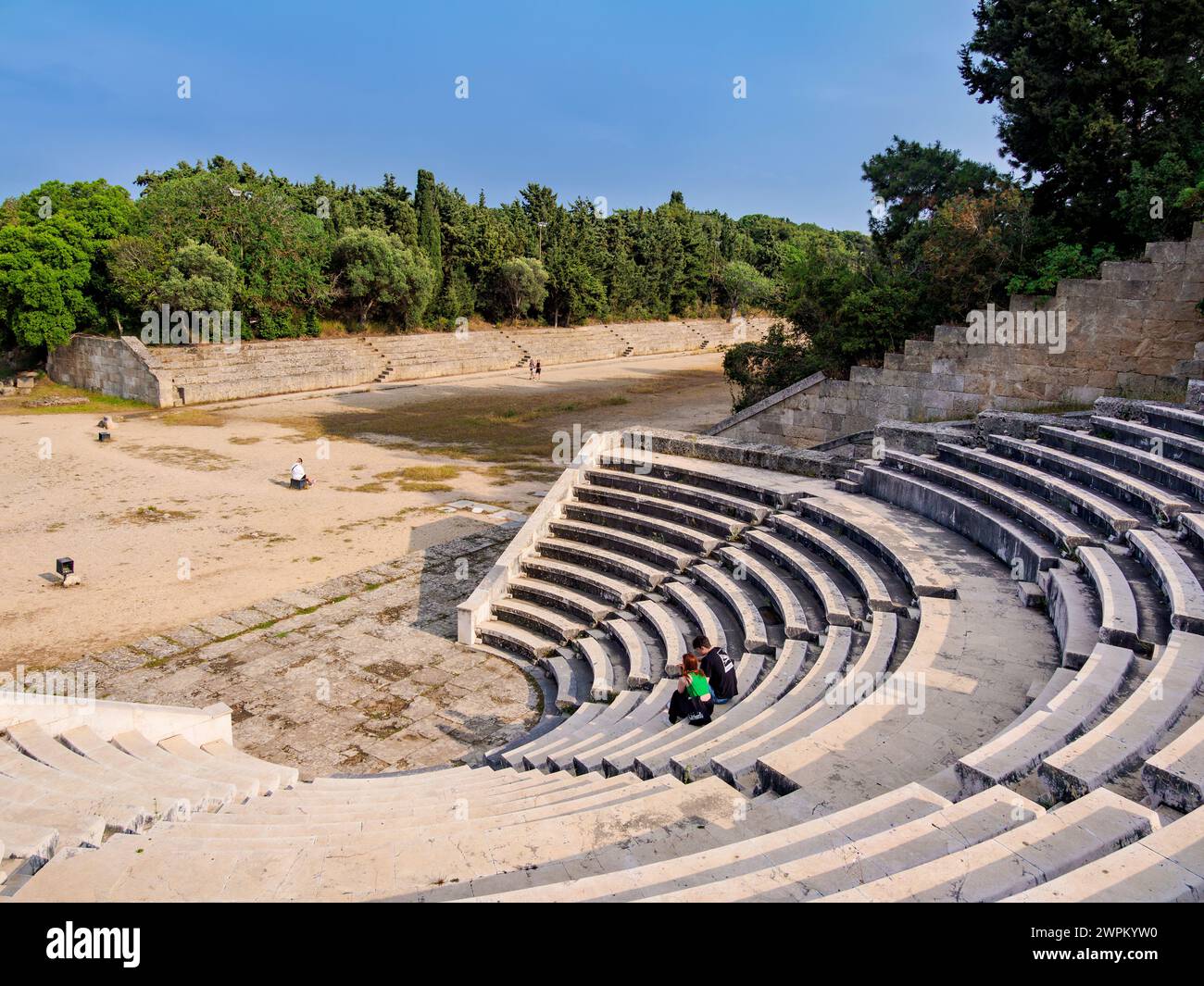 Ancient Odeon at the Acropolis, Rhodes City, Rhodes Island, Dodecanese ...