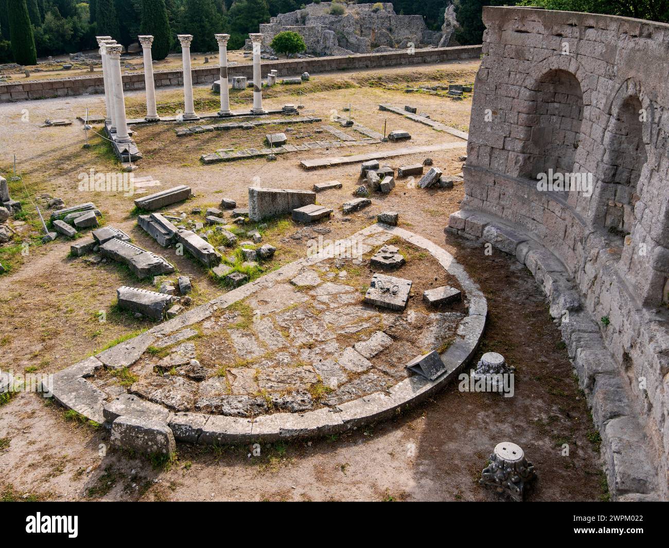 Ruins of ancient Asclepieion, Kos Island, Dodecanese, Greek Islands ...