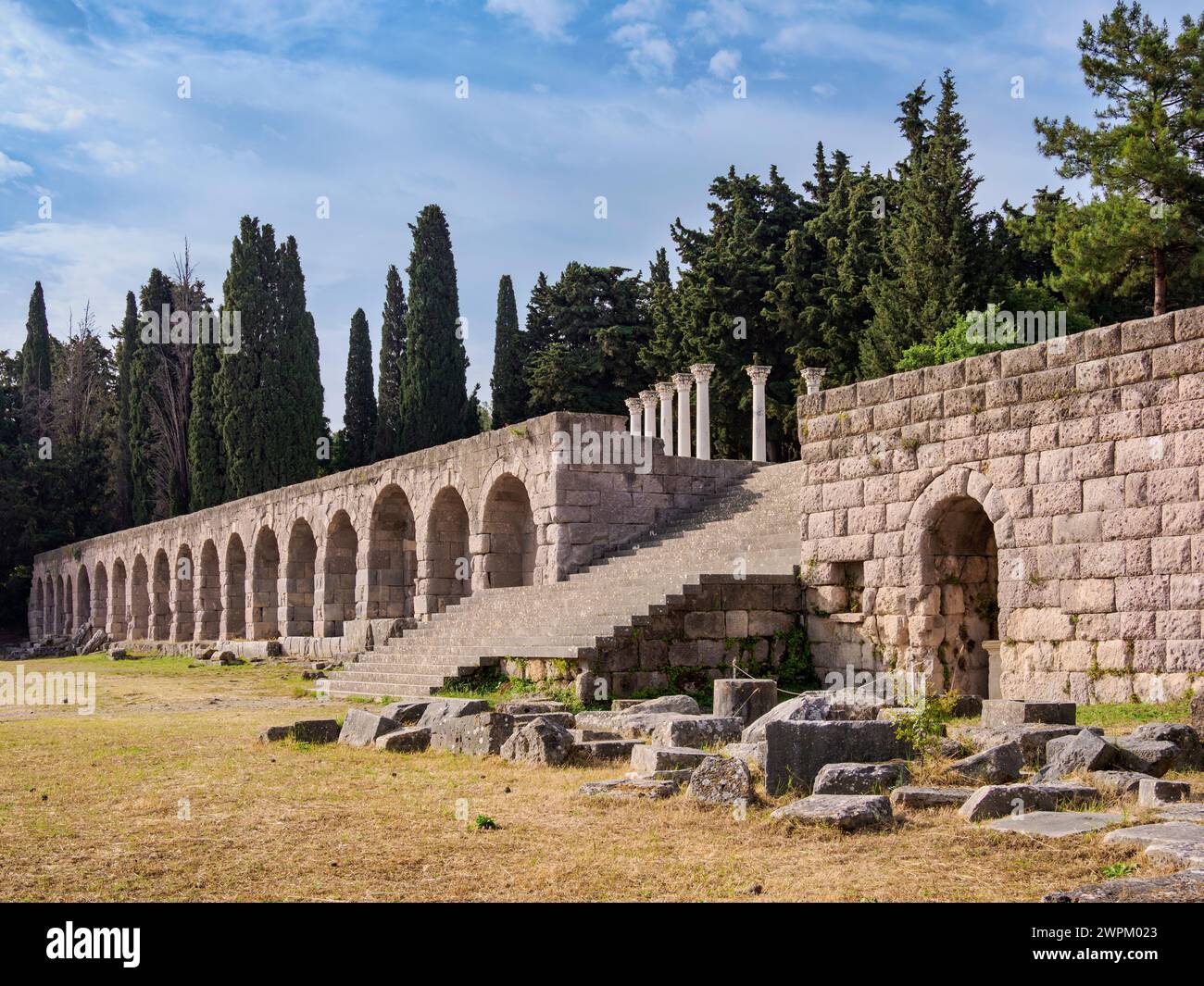 Ruins of ancient Asclepieion, Kos Island, Dodecanese, Greek Islands ...