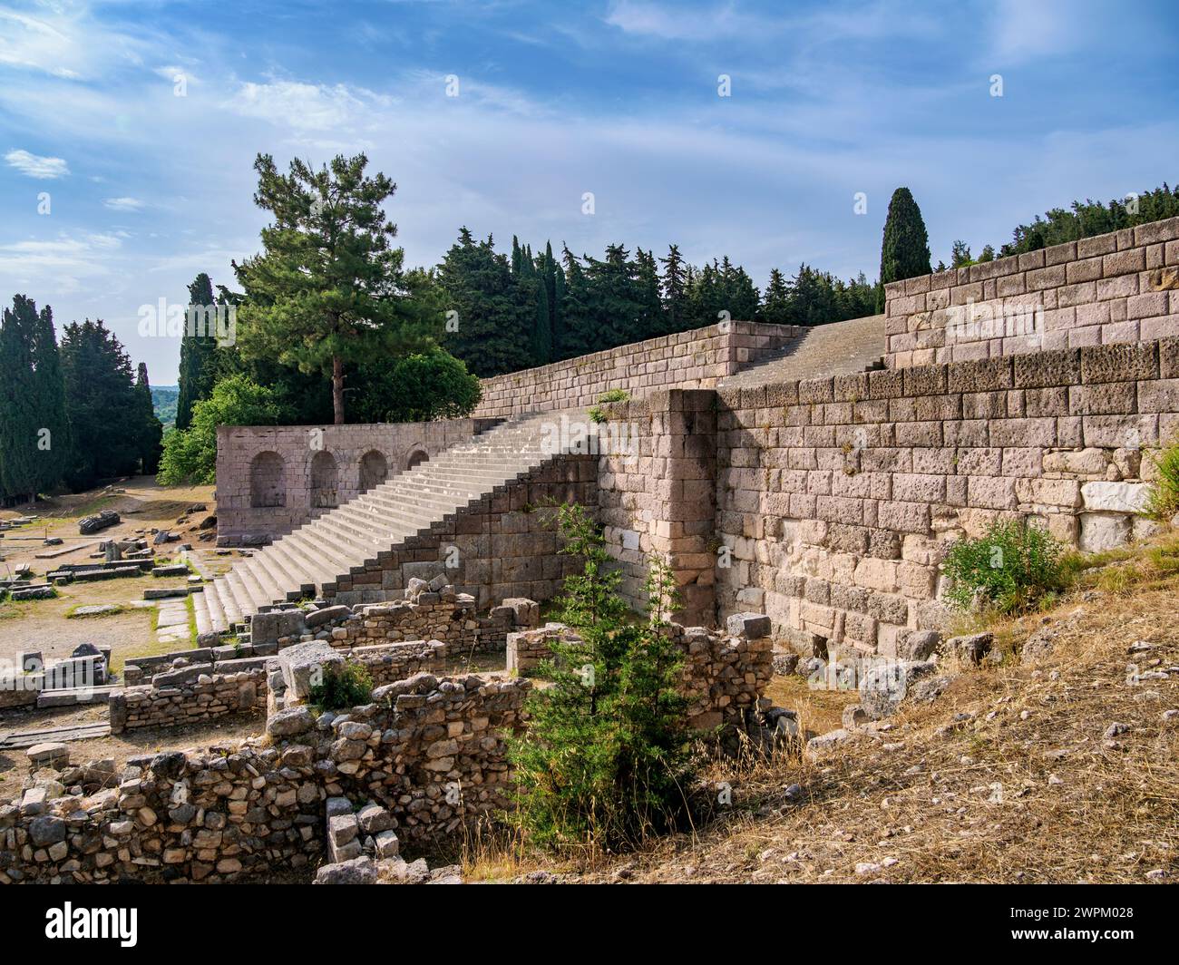Ruins of ancient Asclepieion, Kos Island, Dodecanese, Greek Islands ...