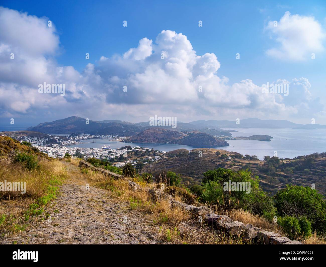 Old Way from Skala Port to Patmos Chora, Patmos Island, Dodecanese ...