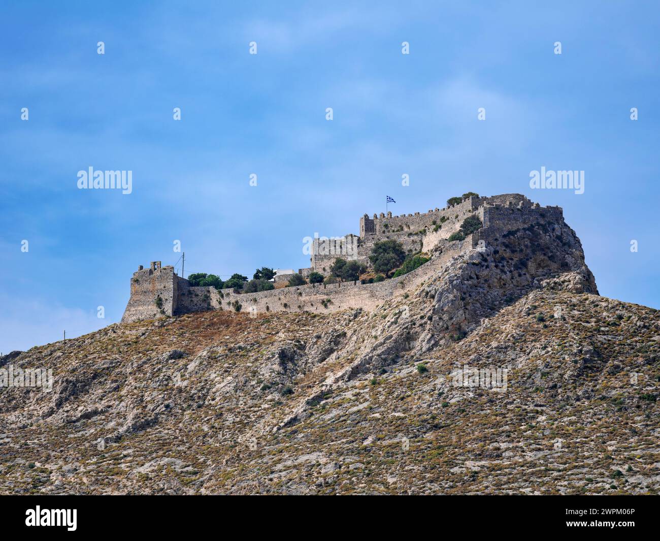 Medieval Castle of Pandeli, Leros Island, Dodecanese, Greek Islands ...