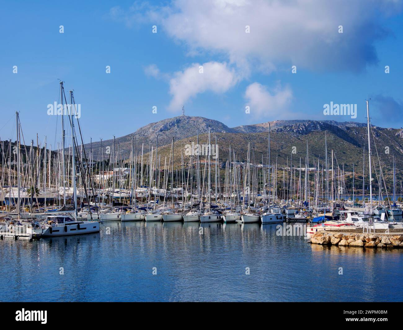 Leros Marina, Lakki Town, Leros Island, Dodecanese, Greek Islands ...