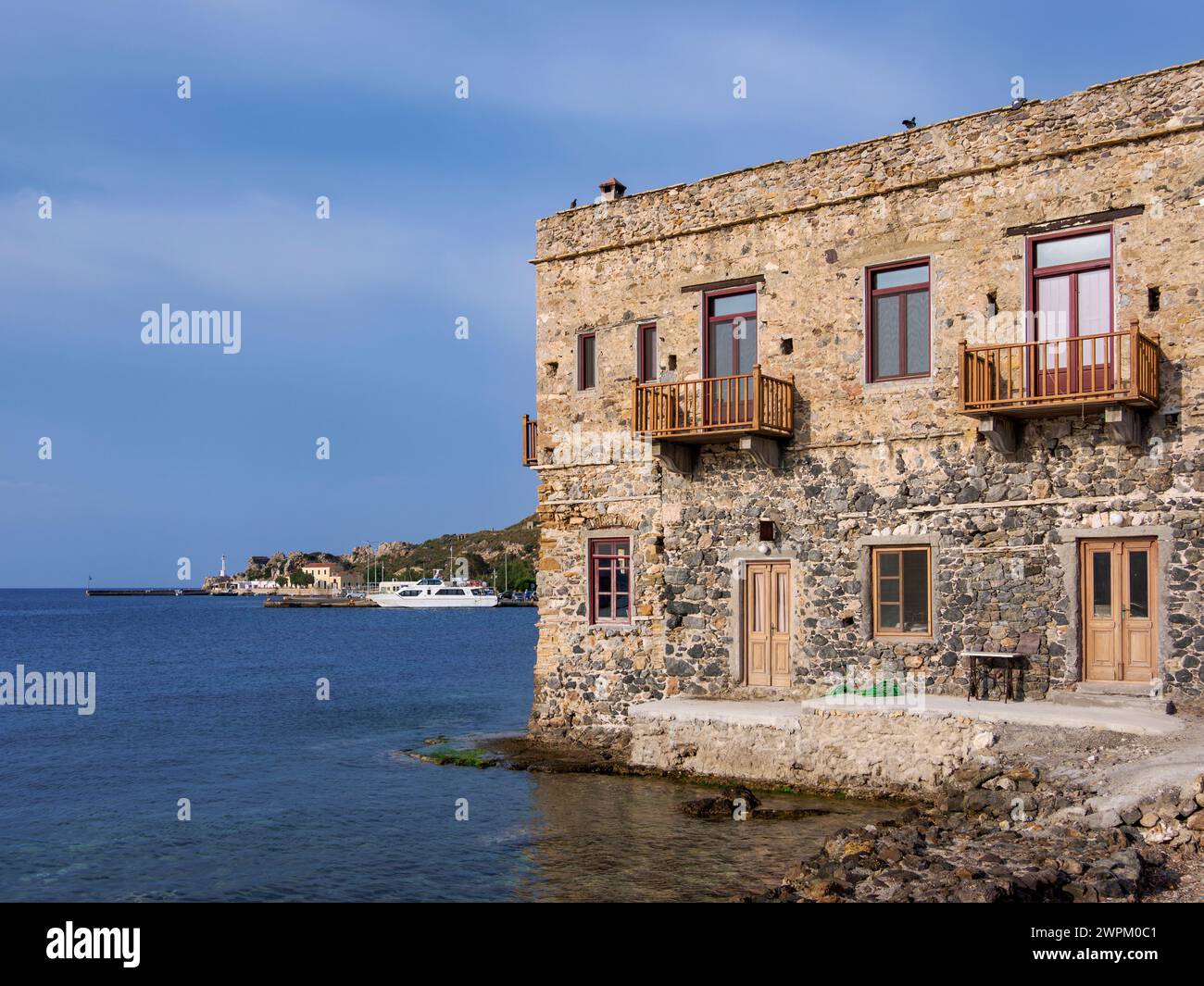 Agia Marina Waterfront, Leros Island, Dodecanese, Greek Islands, Greece ...