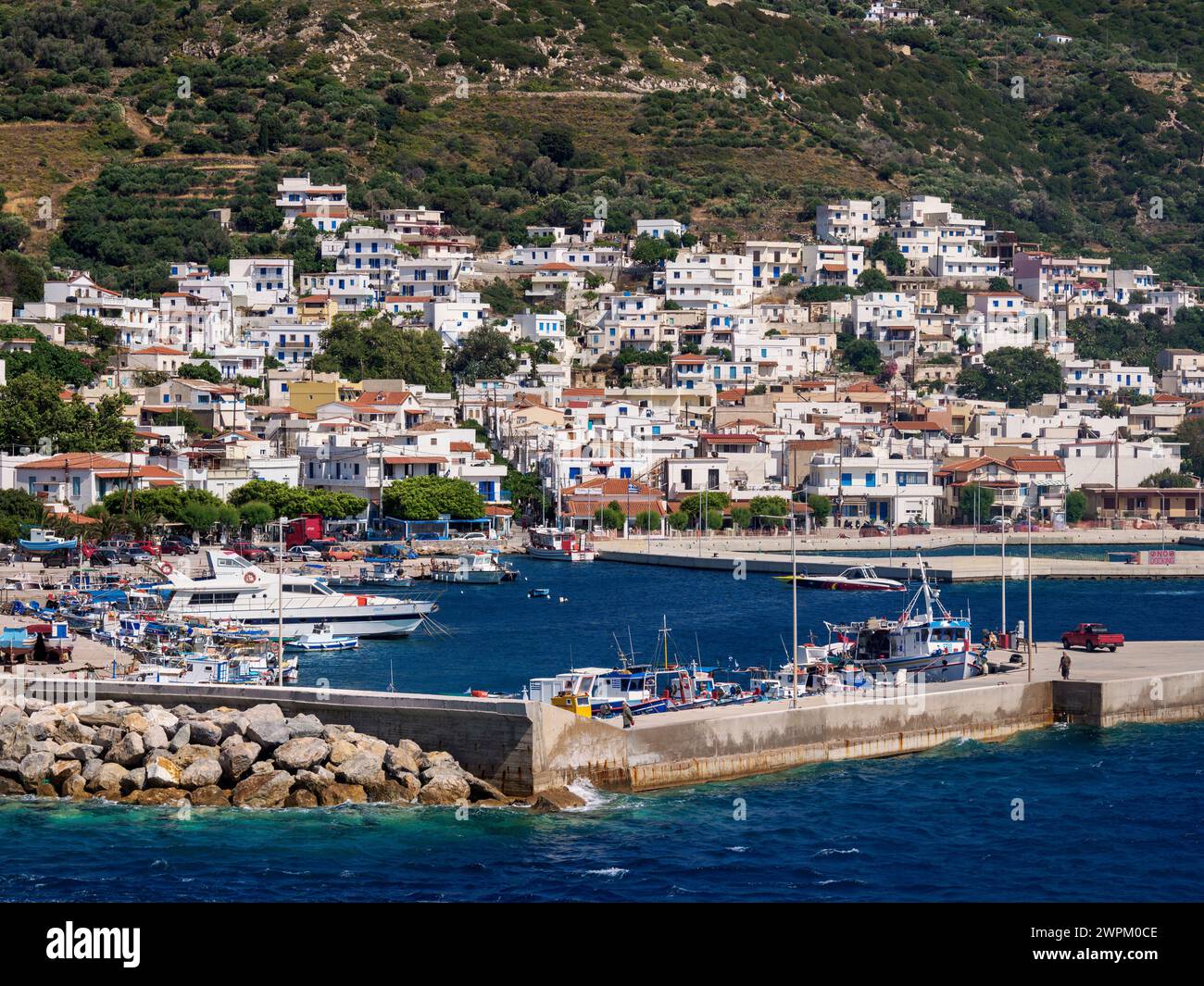 Aegean islands aerial hi-res stock photography and images - Alamy