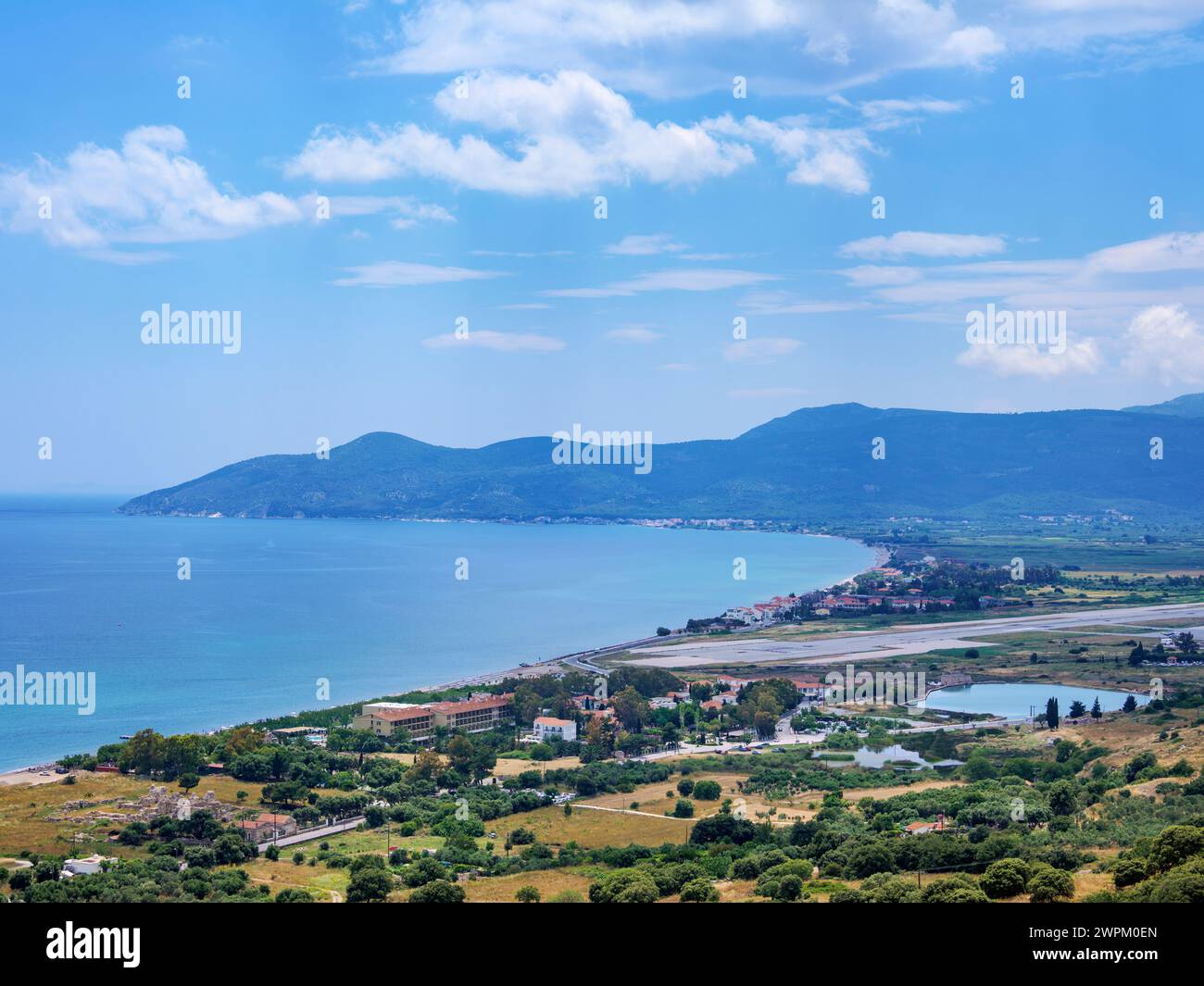 Coast of Pythagoreio, elevated view, Samos Island, North Aegean, Greek ...