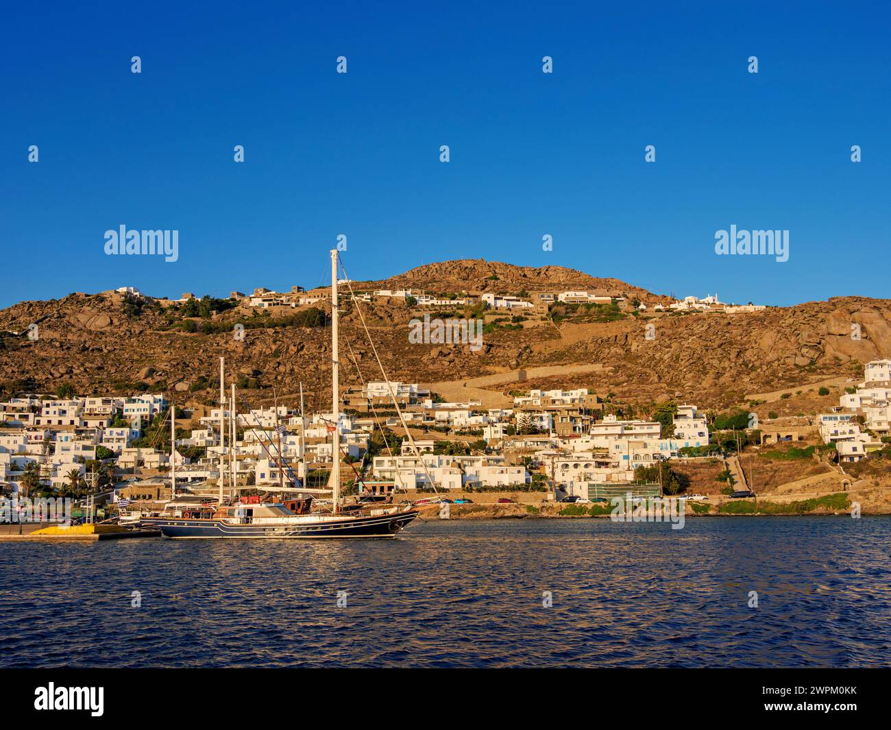 Mykonos Port, Tourlos, Mykonos Island, Cyclades, Greek Islands, Greece ...