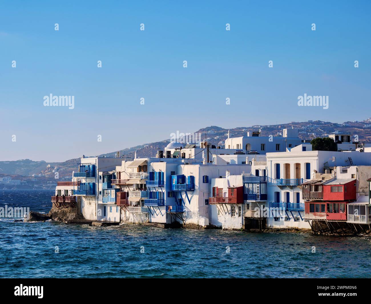 Little Venice, Chora, Mykonos Town, Mykonos Island, Cyclades, Greek ...