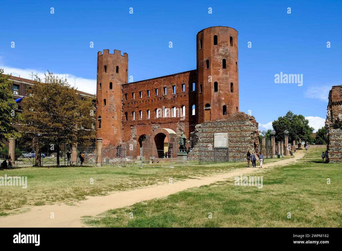 The Palatine Gate (Porta Palatina), a Roman-era city gate, the Porta ...