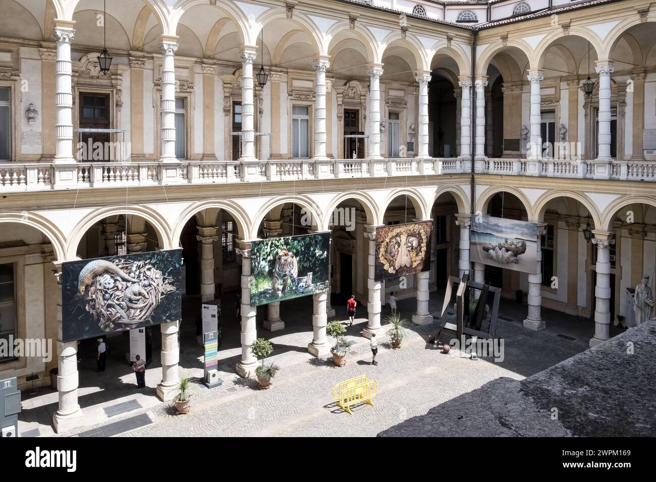 View of the interior of the Palazzo del Rettorato (The Rector's Palace ...