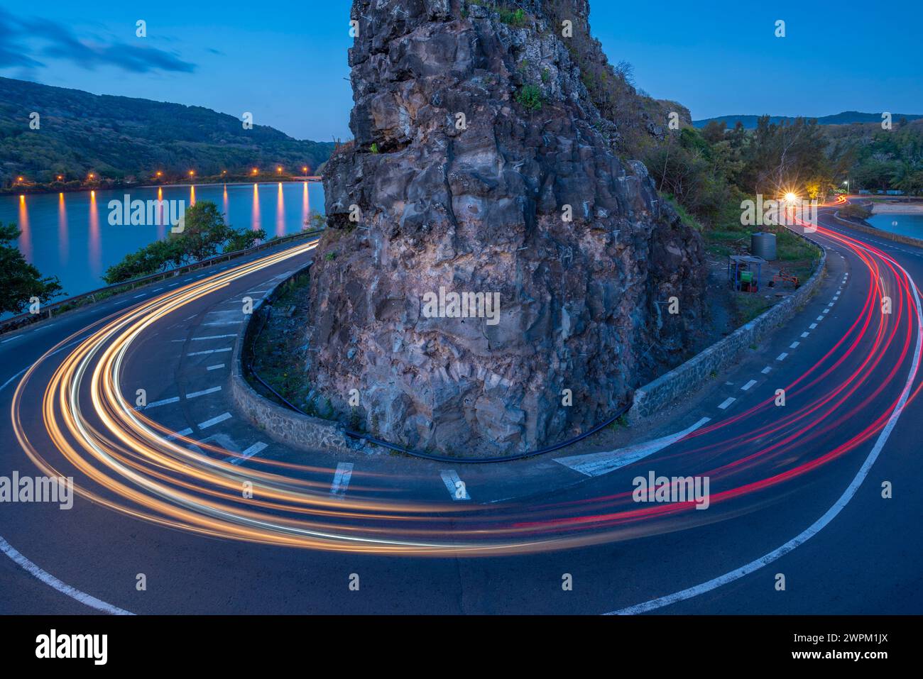 Trail lights from vehicles hi-res stock photography and images - Alamy
