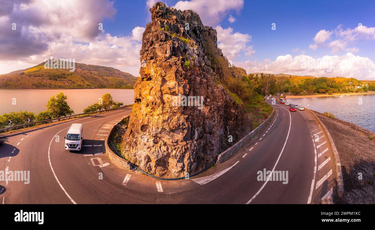 View of Baie du Cap from Maconde Viewpoint, Savanne District, Mauritius ...