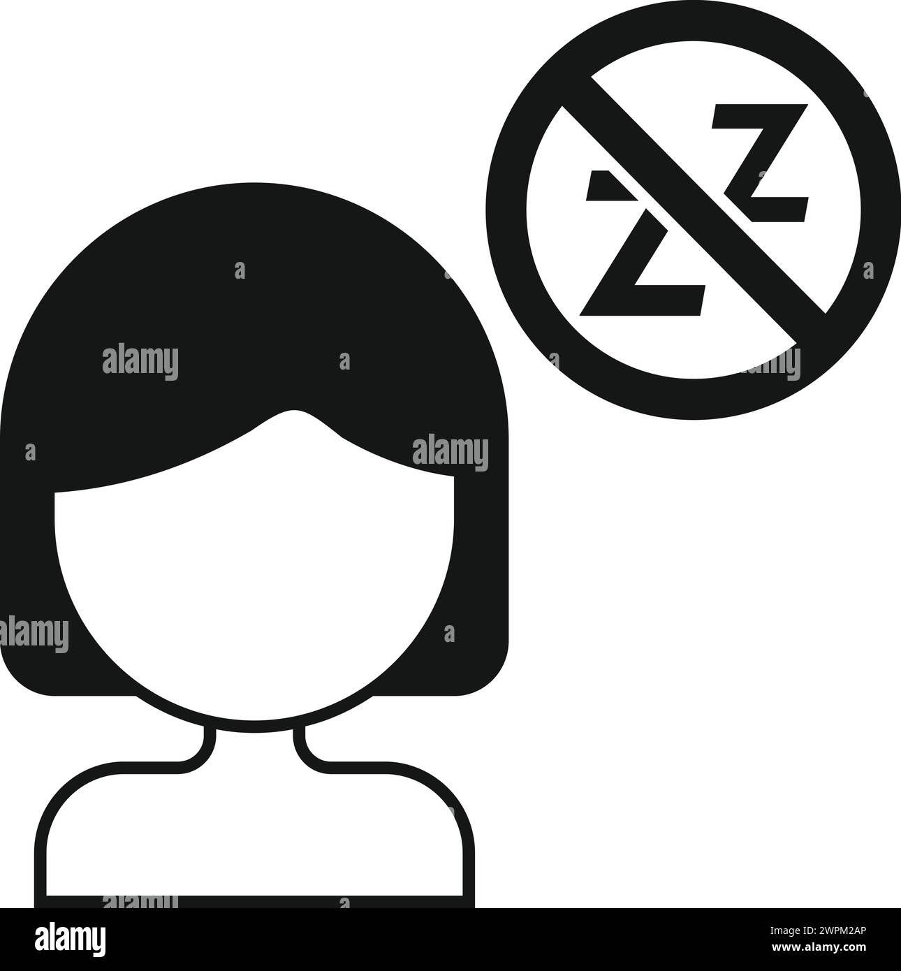 Female age depression icon simple vector. Menopause cycle. Wife change ...