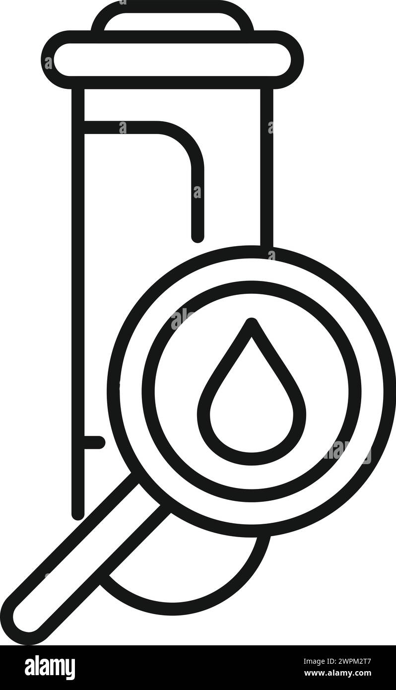 Test tube menopause icon outline vector. Female age cycle. Body swing ...