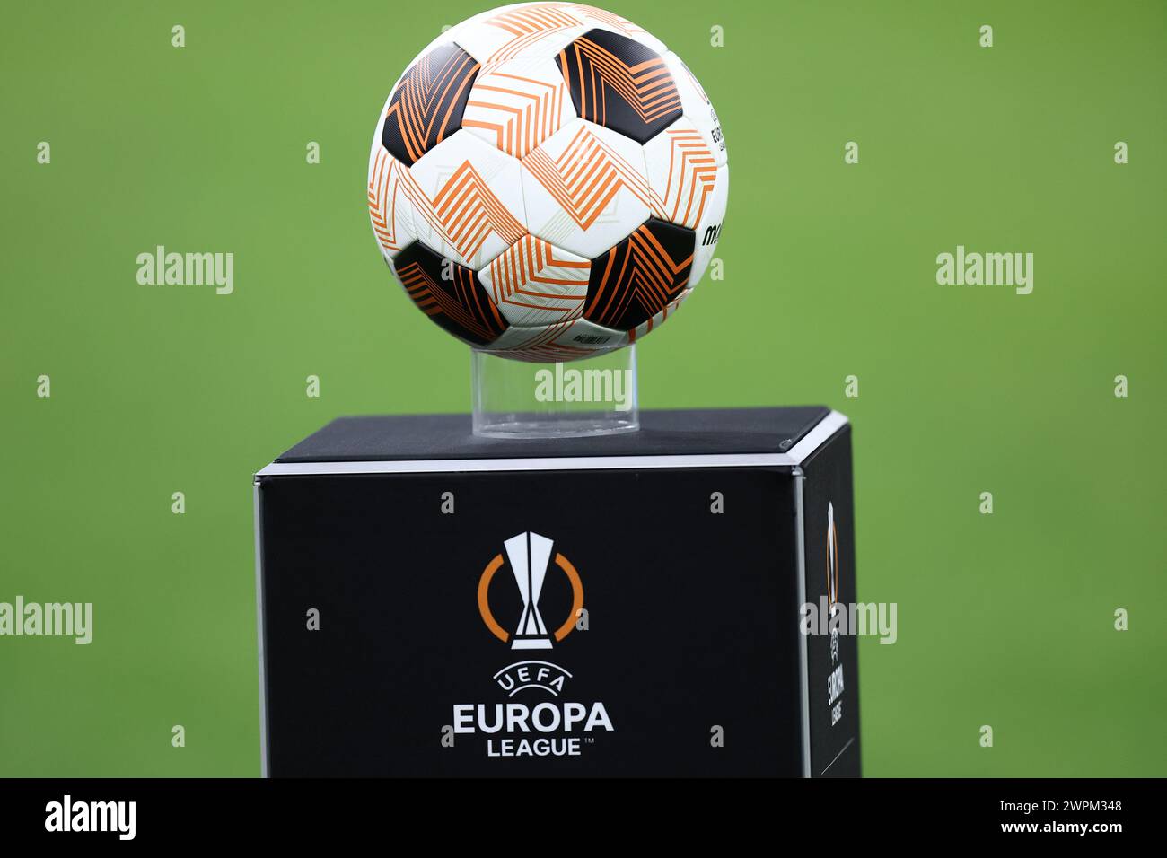 Milano, Italy. 07th Mar, 2024. Official UEFA Europa league match ball ...