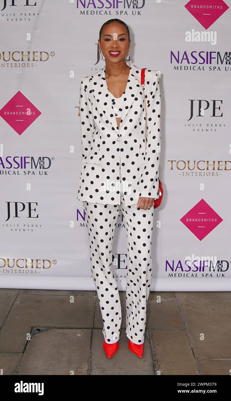 Sheena White, arrives for an International Women's Day event organised ...