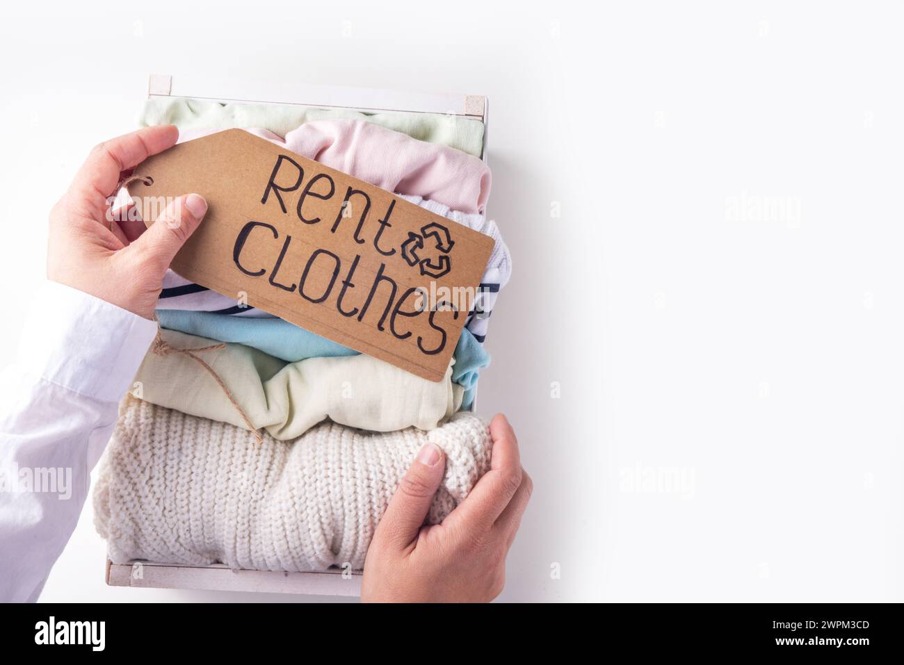 Clothing rental services background, with various woman, man, kids ...