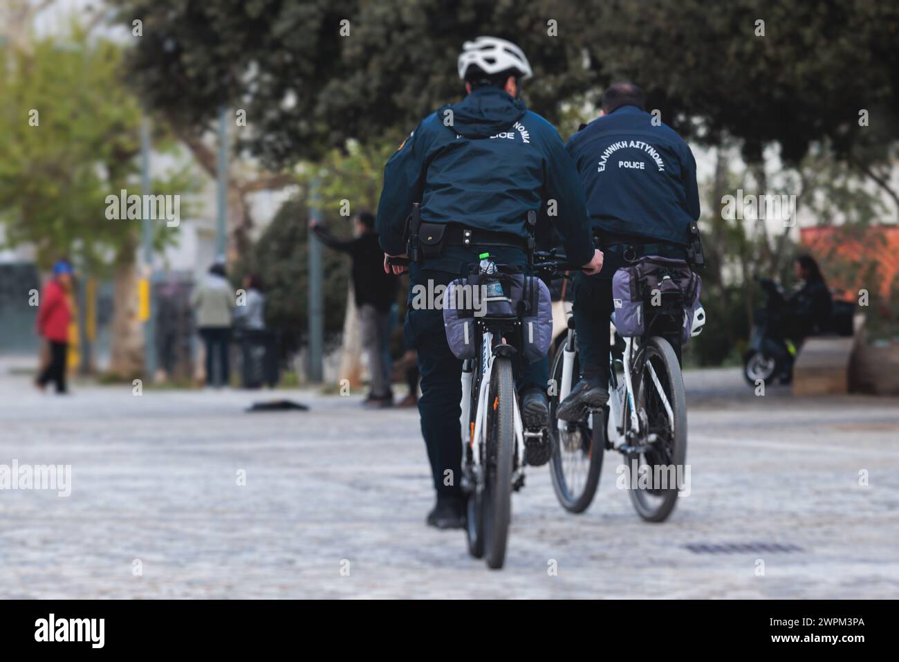 Hellenic police motorcycle hi-res stock photography and images - Alamy