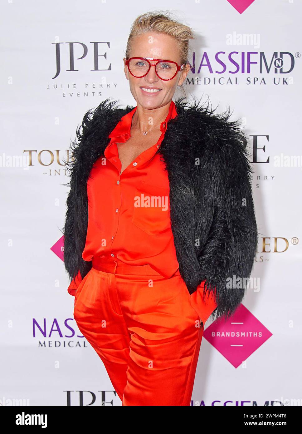 Davinia Taylor arriving for an International Women's Day event ...