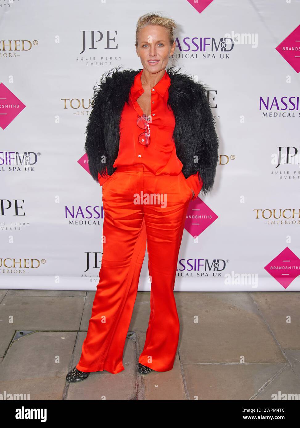 Davinia Taylor arriving for an International Women's Day event ...