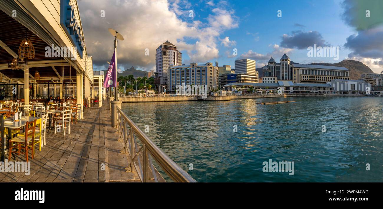 View of Caudan Waterfront in Port Louis, Port Louis, Mauritius, Indian ...