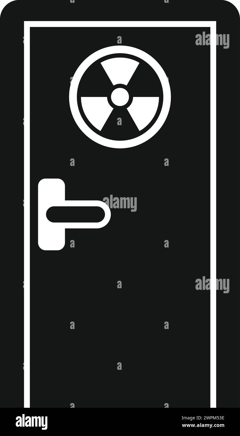 Xray image room door icon simple vector. Hospital examination ...