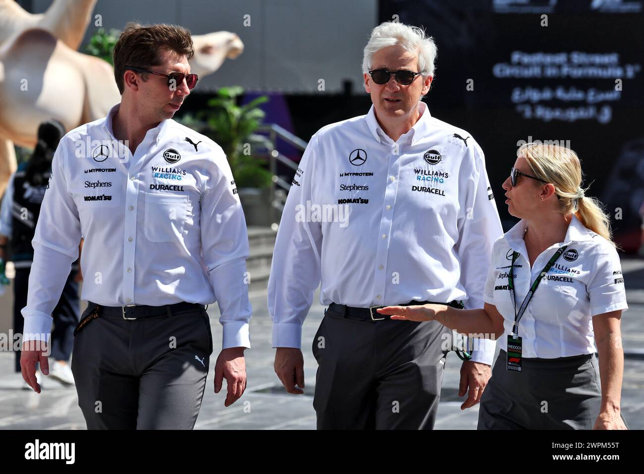 Jeddah, Saudi Arabia. 08th Mar, 2024. (L to R): James Vowles (GBR ...