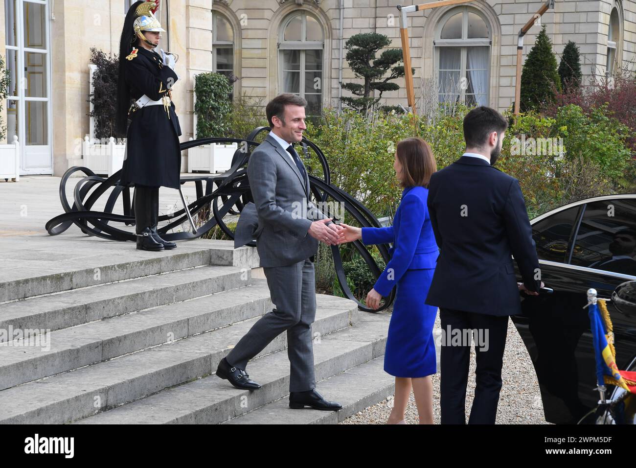 Paris, France. 07th Mar, 2024. Emmanuel Macron has lunch with Maia ...