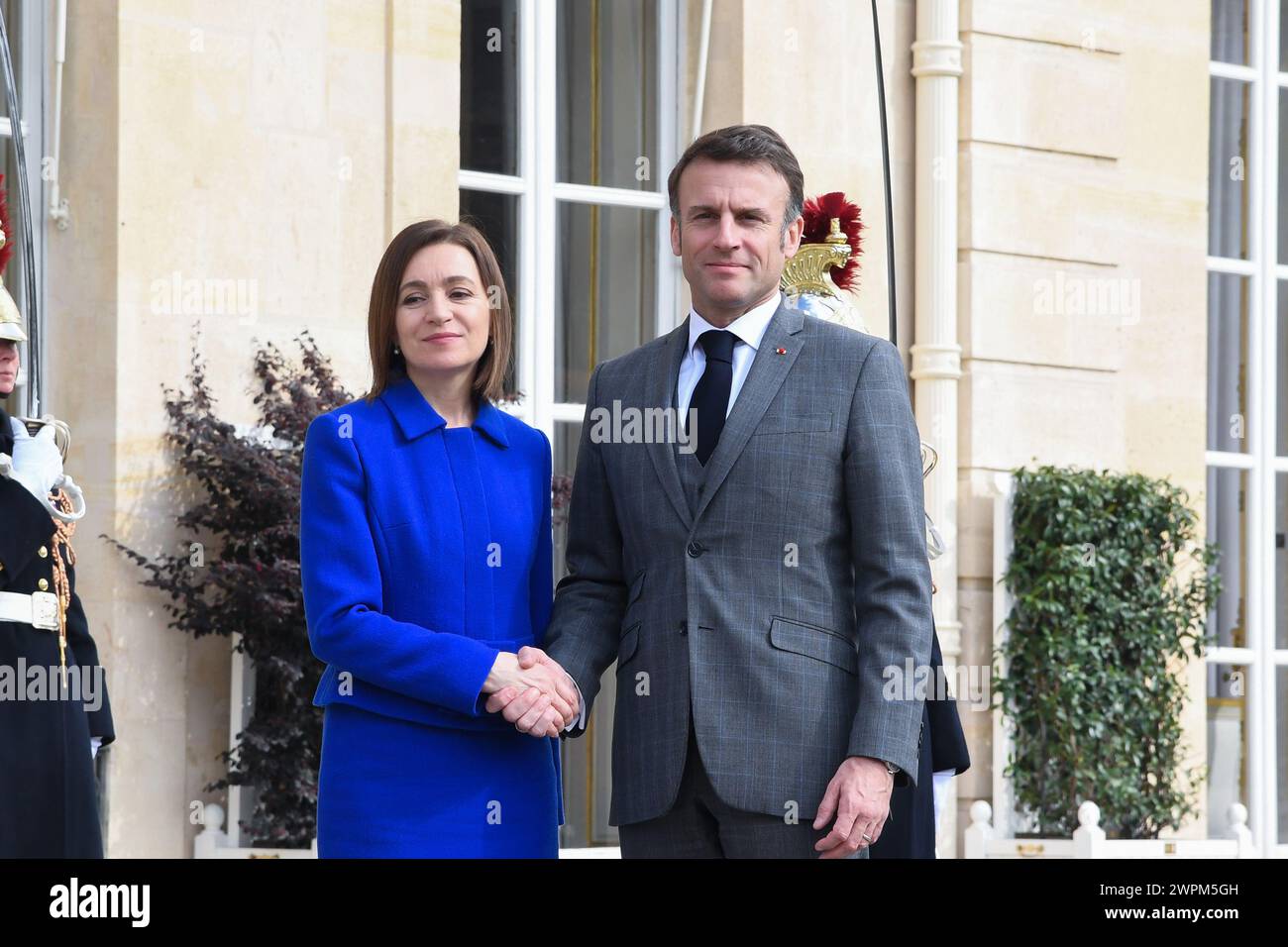 Paris, France. 07th Mar, 2024. Emmanuel Macron has lunch with Maia ...
