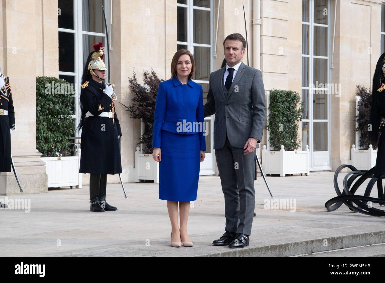 Paris, France. 07th Mar, 2024. Emmanuel Macron has lunch with Maia ...