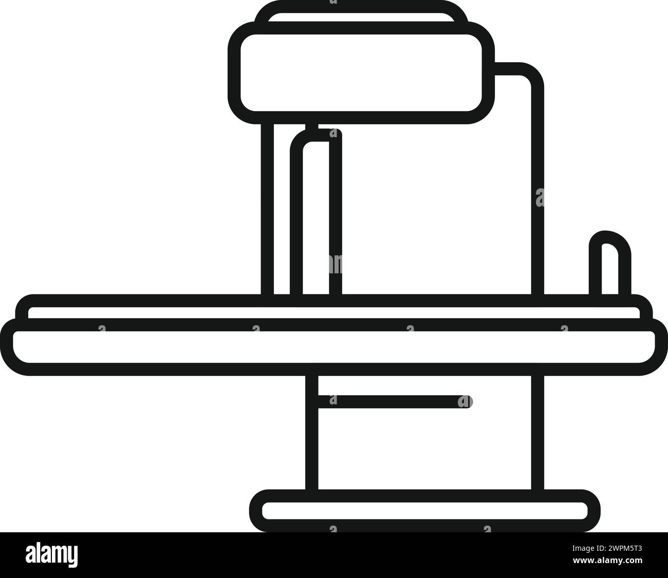 Bed Scan Xray Icon Outline Vector Room Department Medical Care Health Stock Vector Image And Art