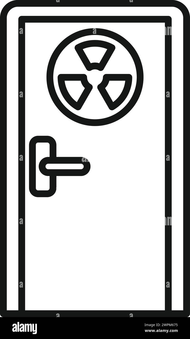 Xray image room door icon outline vector. Hospital examination ...