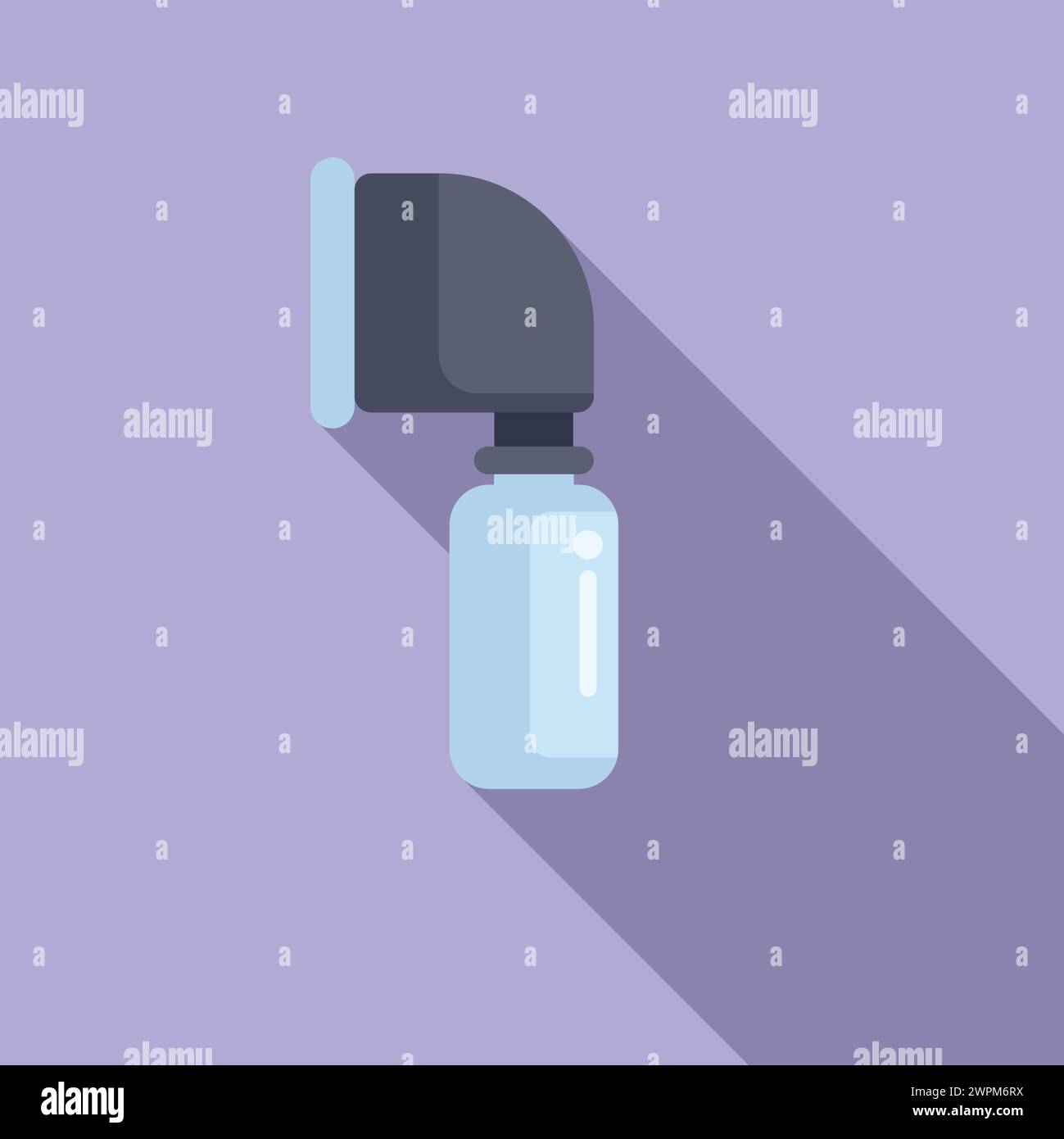 Oxygen mask device icon flat vector. Nasal care respiratory. Medical ...