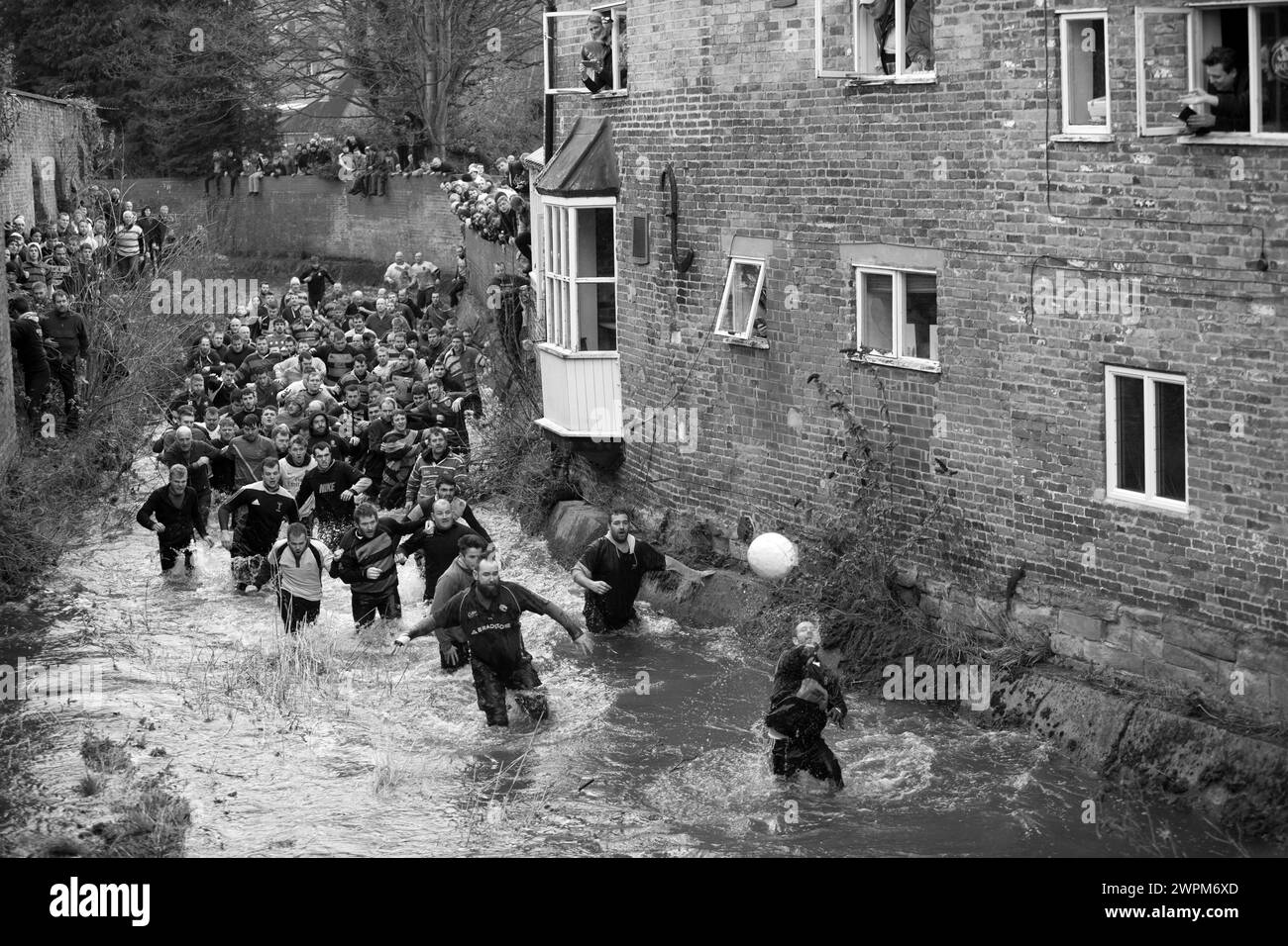 Ashbourne football Black and White Stock Photos & Images - Alamy