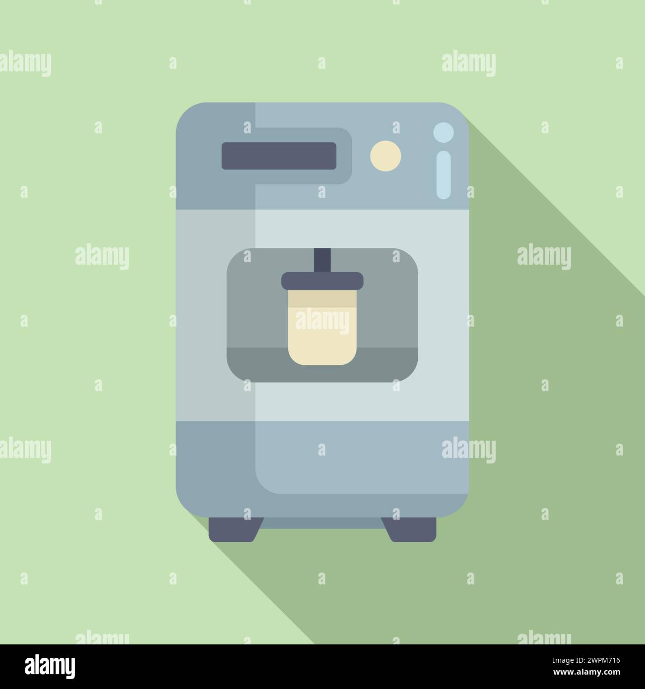 Nasal Concentrator Icon Flat Vector Flow Care Nasal Apparatus Gear Residence Stock Vector